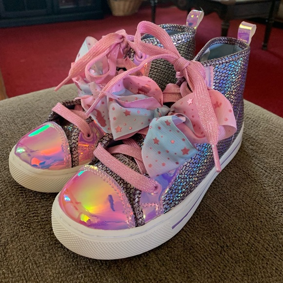 JoJo Siwa | Shoes | Jojo Siwa High Top Sneakers Girls Size 3 | Poshmark